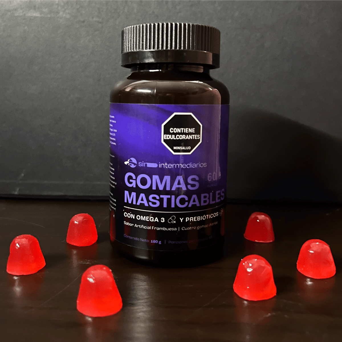 Gomas con Omega 3 DHA y Prebióticos